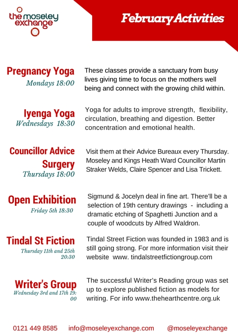 February Activities - Moseley Exchange